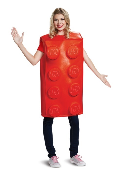 Adult LEGO Red Brick Costume | LEGO Costumes