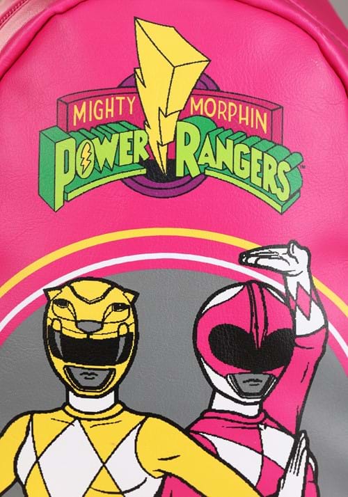 Yellow & Pink Power Rangers Mini Backpack | Power Rangers Accessories