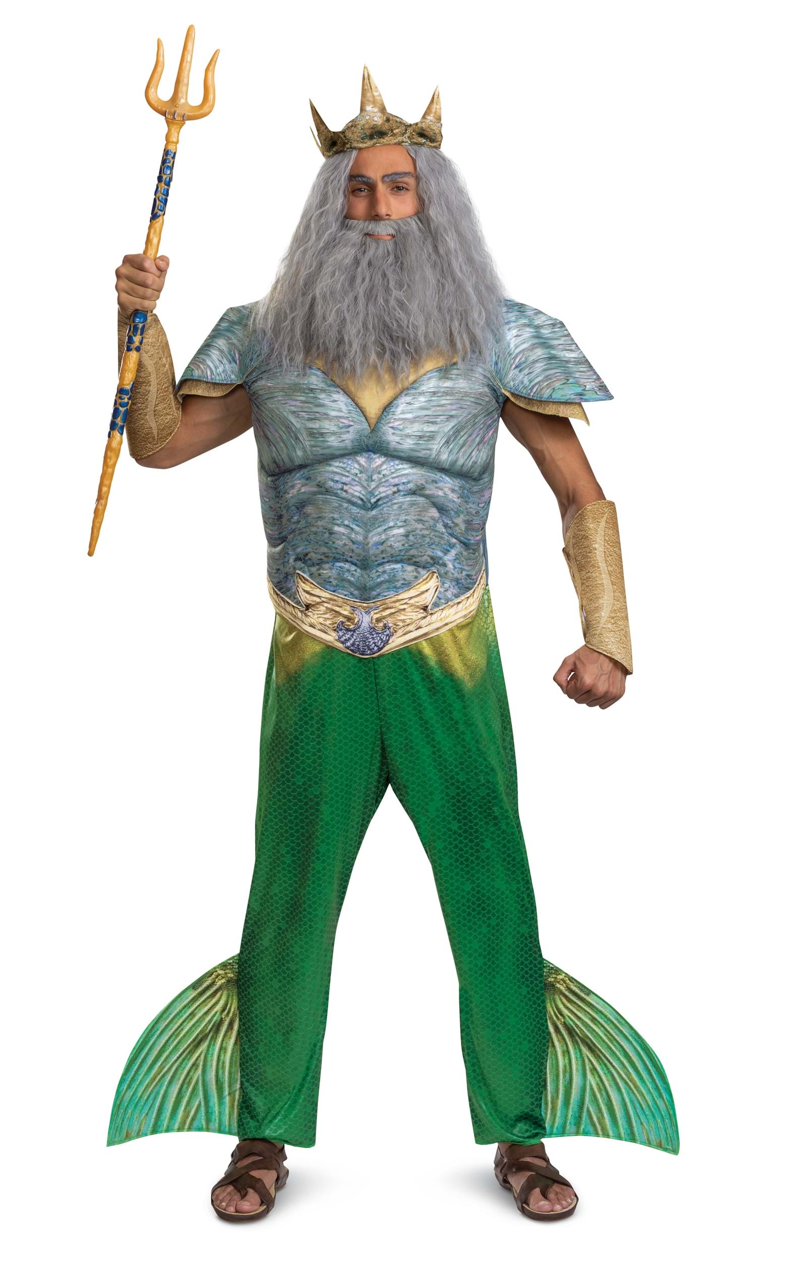 Adult Little Mermaid Live Action Deluxe King Triton Costume