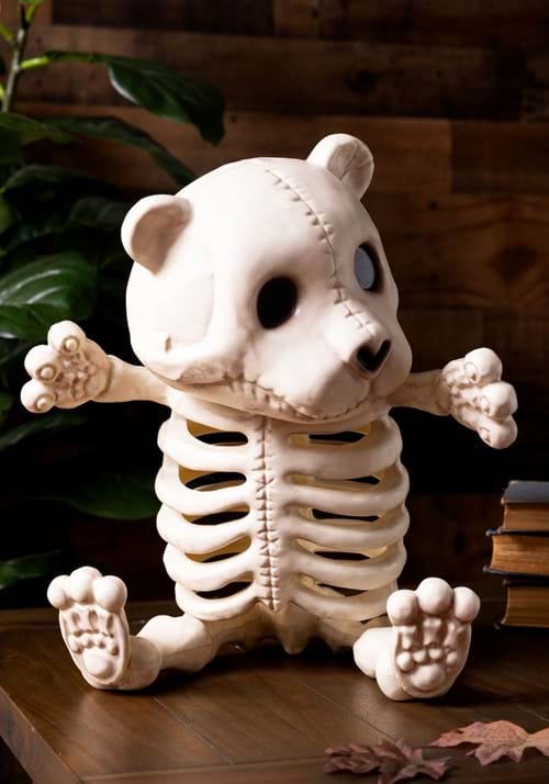 14-Inch Skeleton Teddy Bear Decoration | Skeleton Decorations