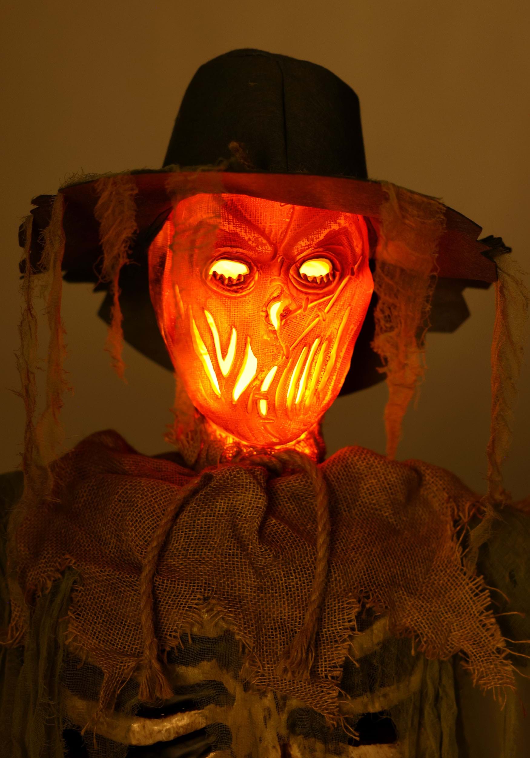 6.5FT Animated Swiping Scarecrow Decoration - Tekky | Halloween ...